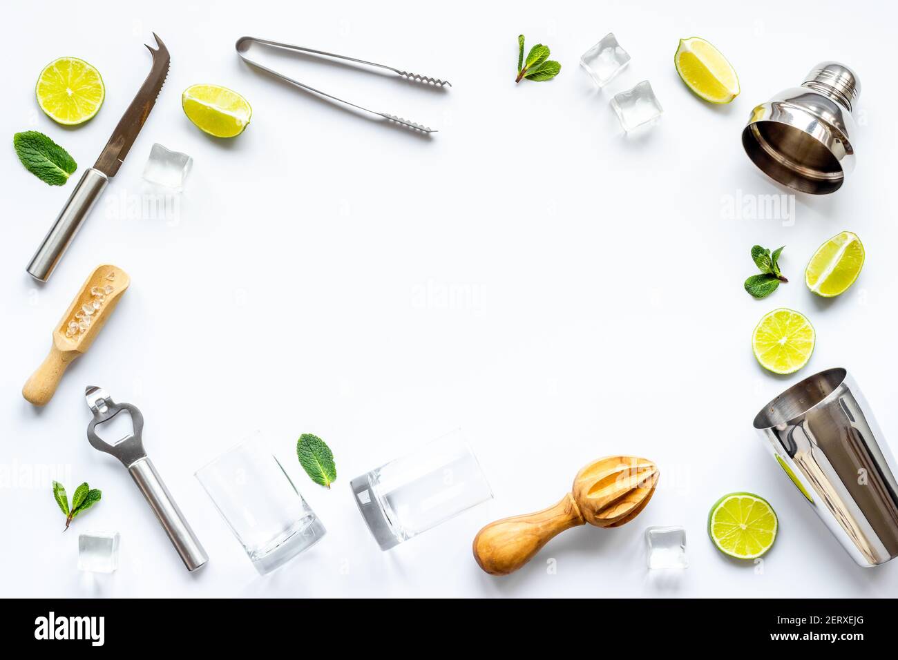 Cocktail utensils overhead hi-res stock photography and images - Alamy