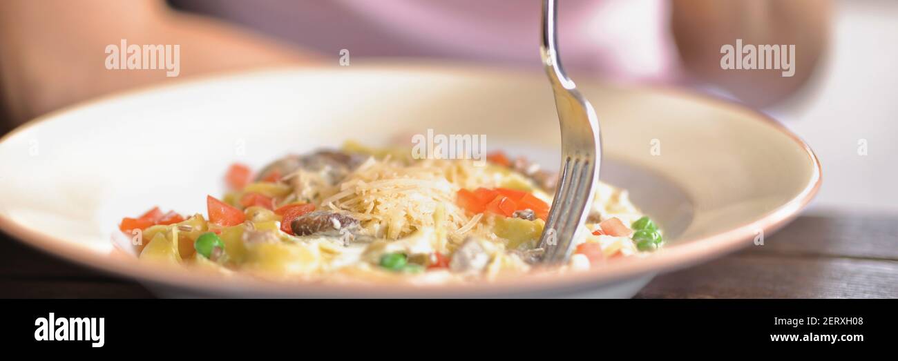 Hand Holds Fork High Resolution Stock Photography and Images - Alamy