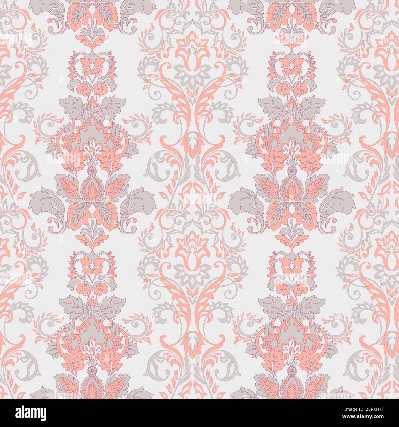 Baroque floral pattern. Vector classic floral ornament Stock Vector ...