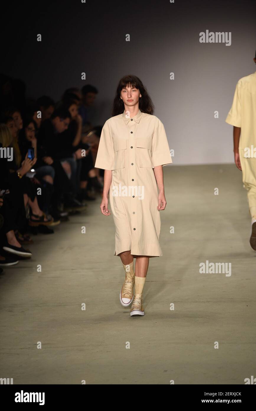 Model walks on the runway during the Beira brand fashion show held ...