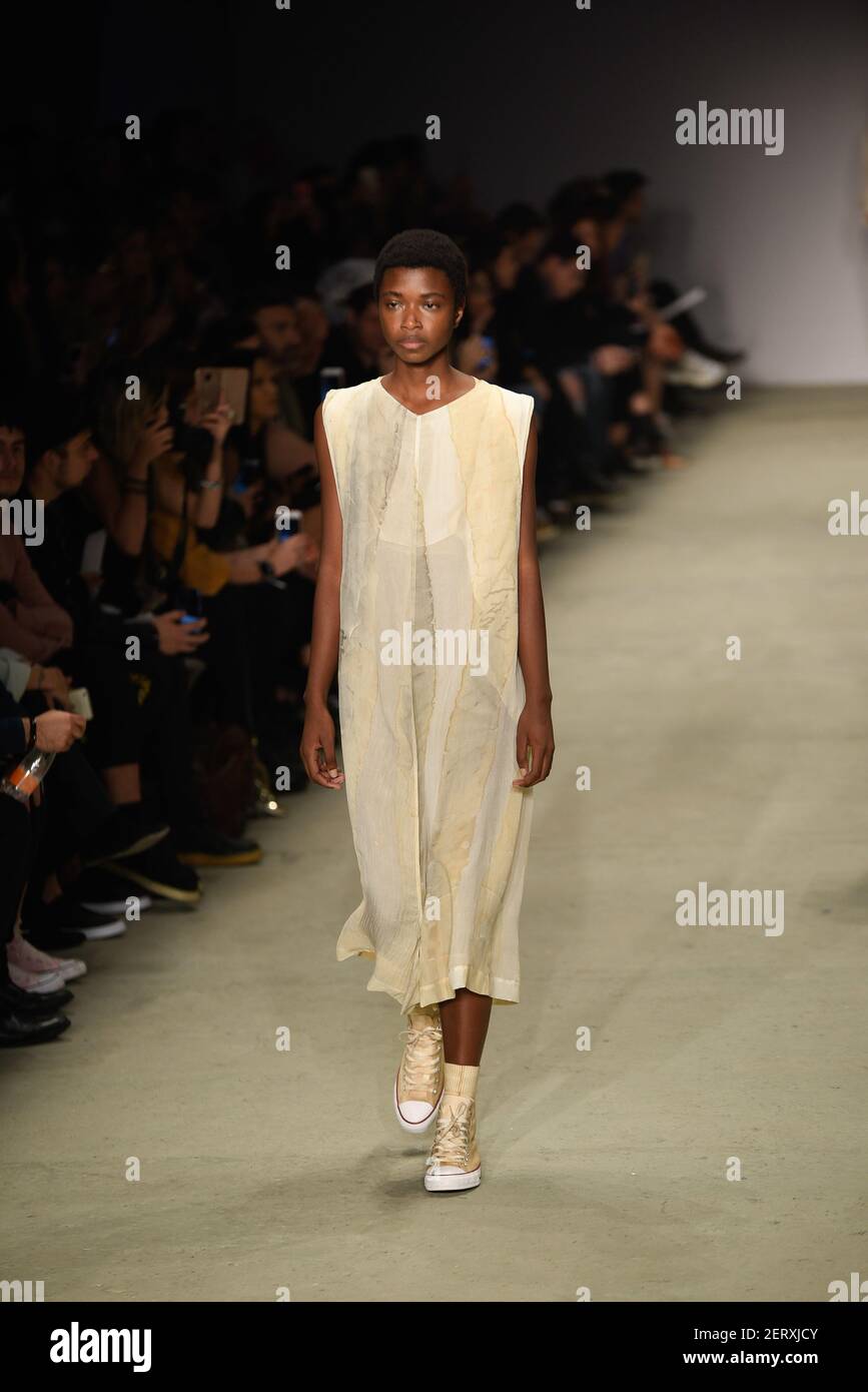 Model walks on the runway during the Beira brand fashion show held ...