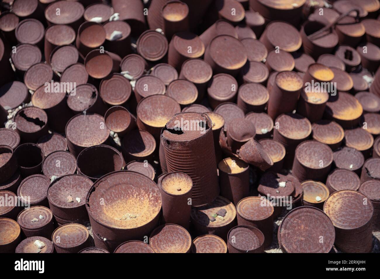 Large rusty cans hi-res stock photography and images - Alamy