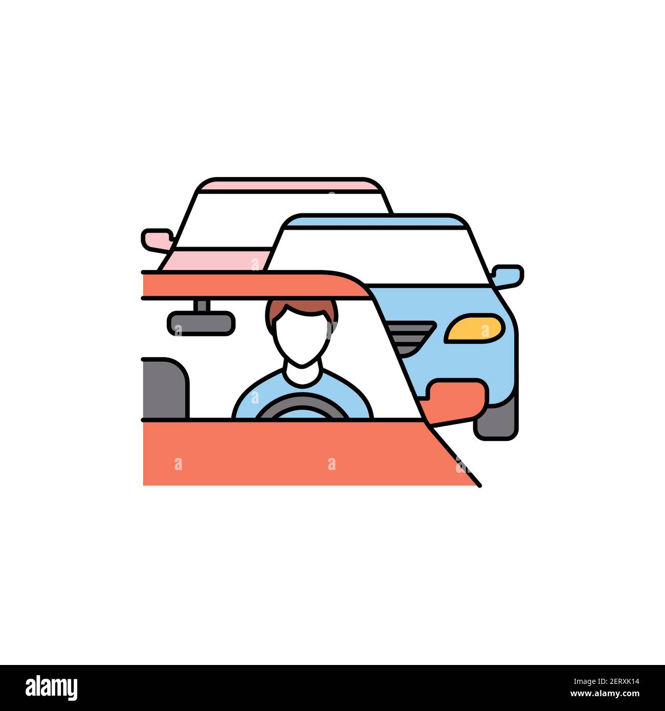 Driving color line icon. Pictogram for web page, mobile app, promo. UI ...
