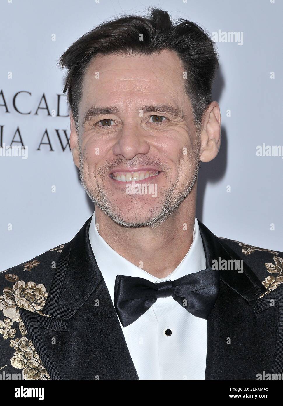 Jim Carrey arrives at the 2018 British Academy Britannia Awards held at ...