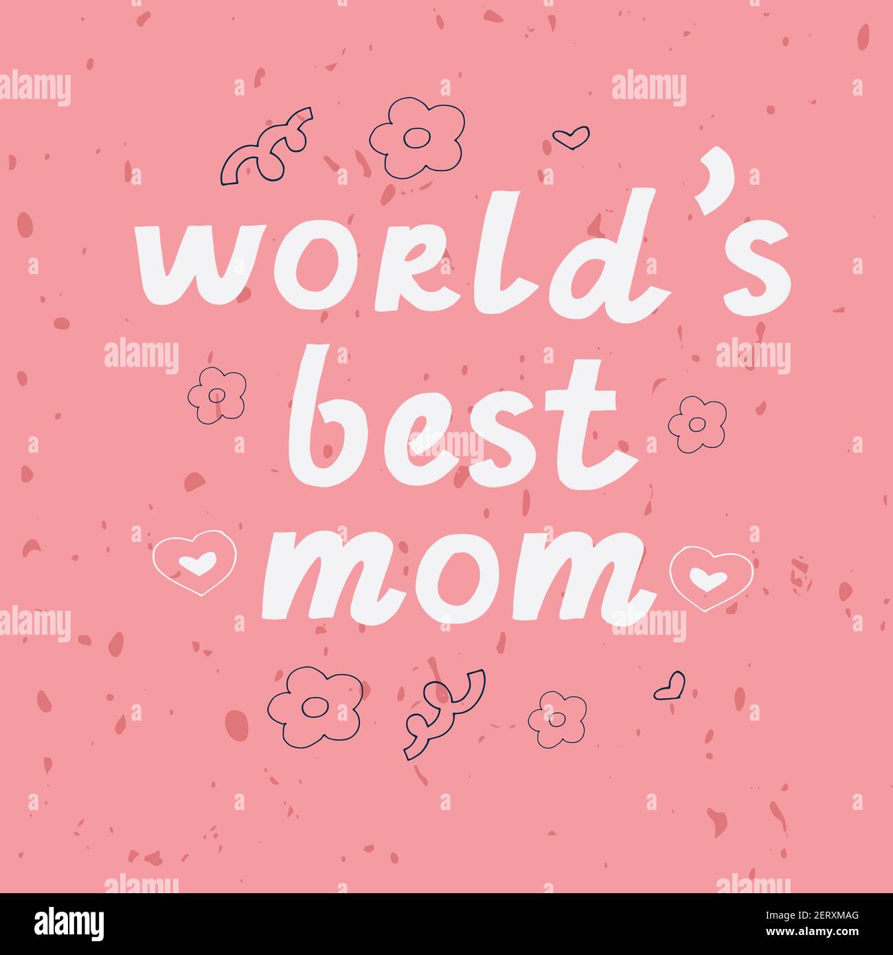 happy mothers day lettering design for greeting card Stock Vector Image ...