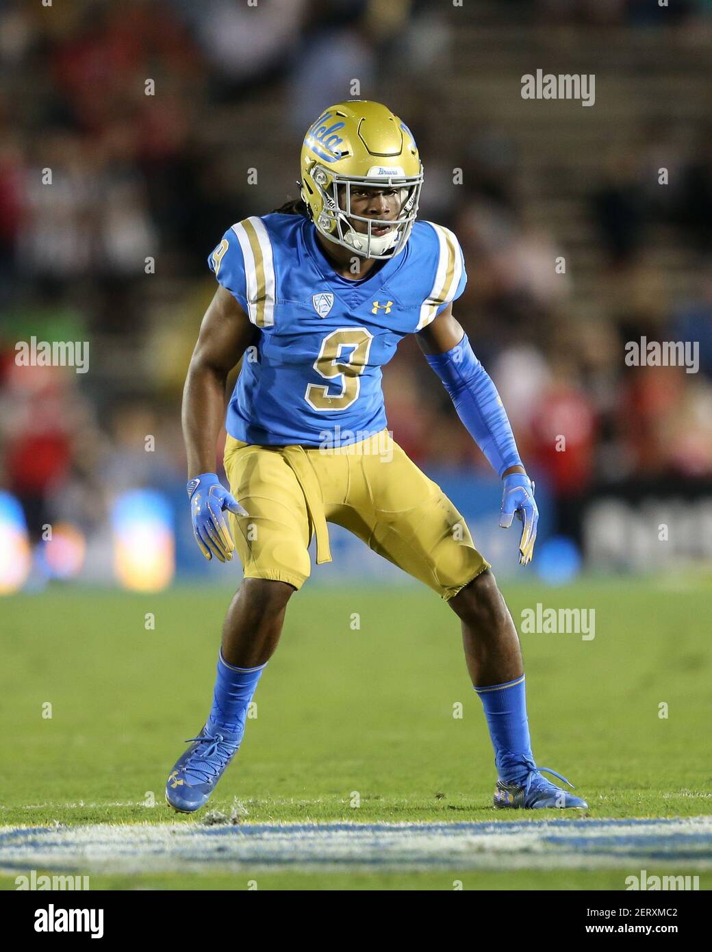 October 26, 2018 Pasadena CA,..UCLA Bruins defensive back Elijah Gates ...
