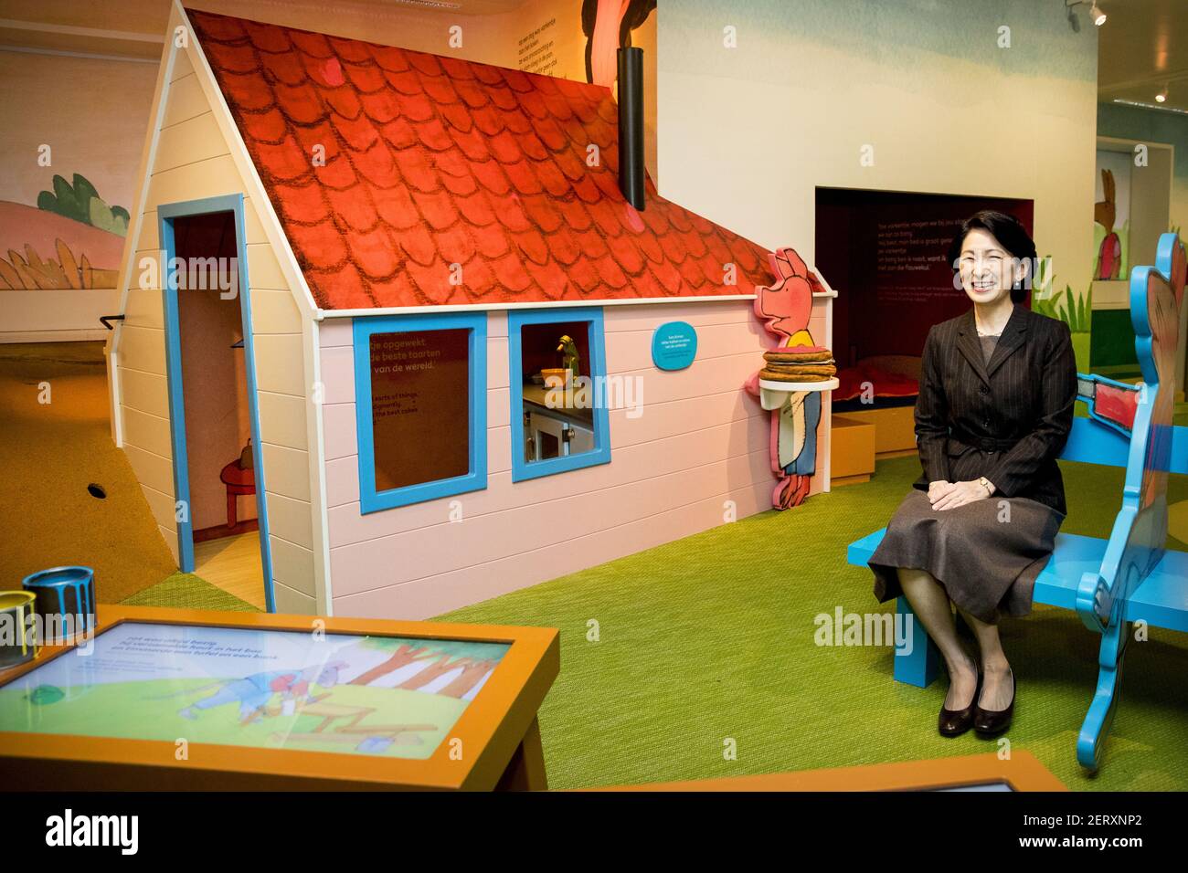 27-10-2018 THE HAGUE - The Japanese princess Kiko gets a tour of the ...