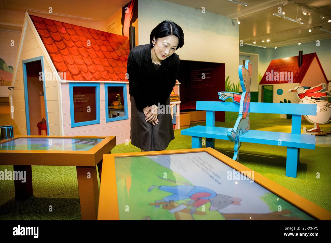 27-10-2018 THE HAGUE - The Japanese princess Kiko gets a tour of the ...
