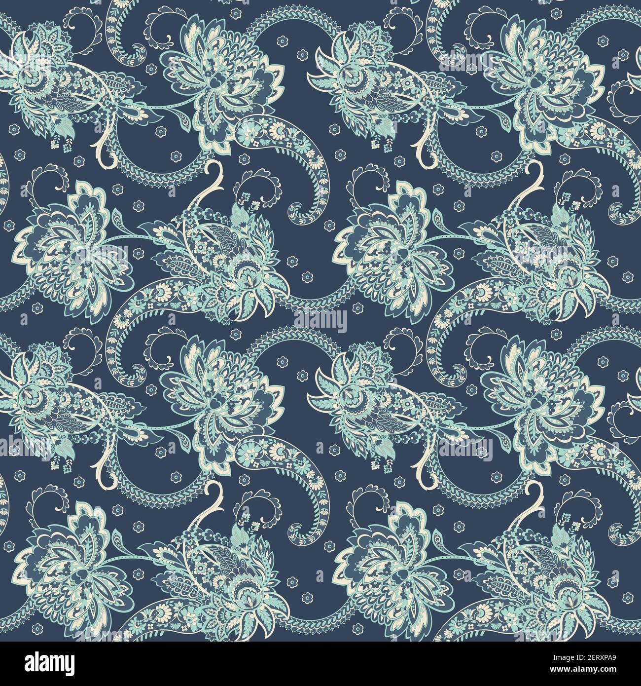 Indian paisley patterns Stock Vector Images - Alamy