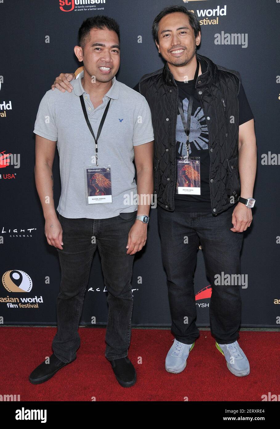 (L-R) Rommel Andaya and Michael Kuya at the 2018 Asian World Film ...