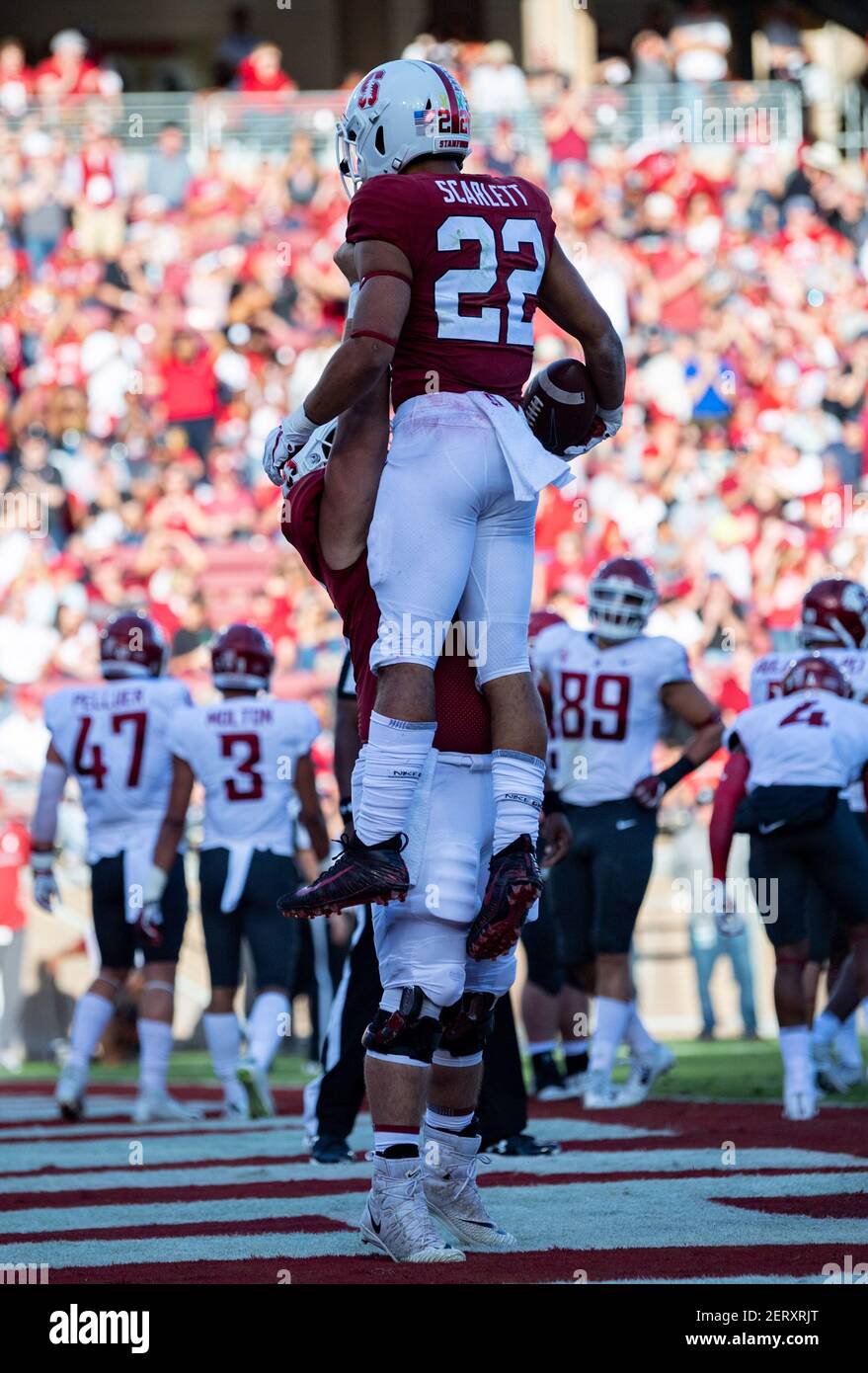 October 27, 2018: Stanford Cardinal running back Cameron Scarlett (22 ...
