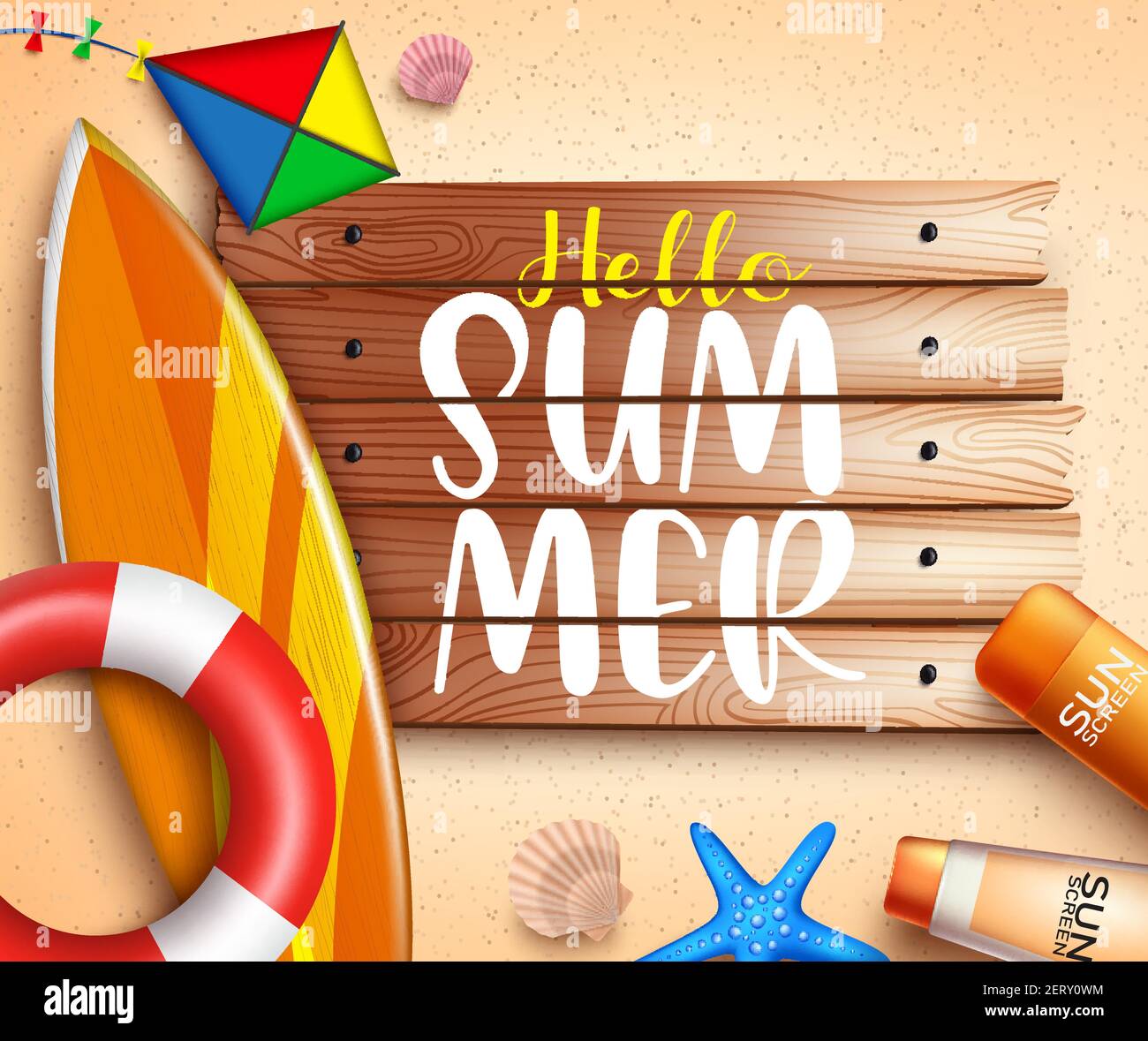 Kids enjoy holiday happy Stock Vector Images - Alamy