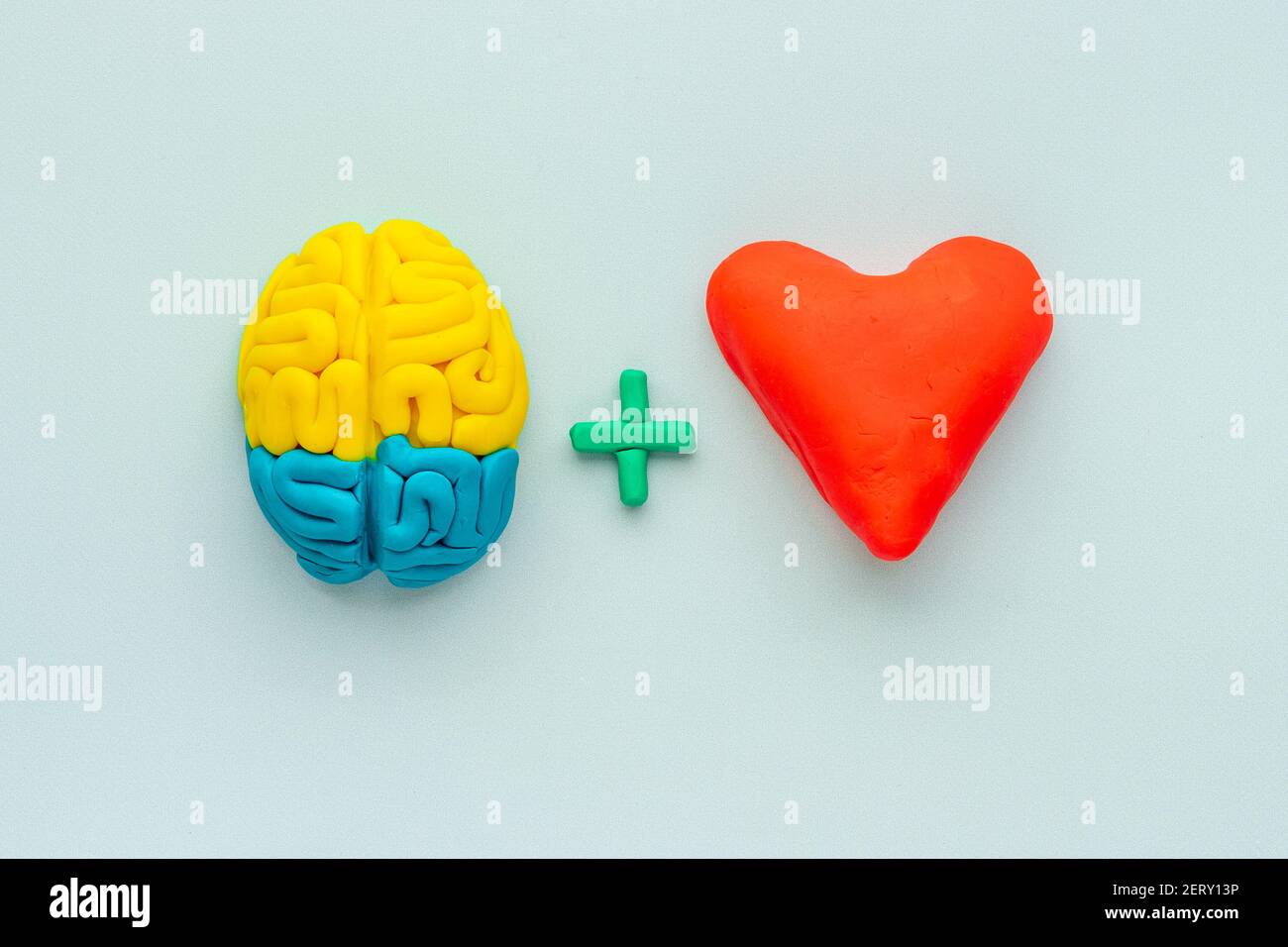 Heart and brain connection. Emotional intelligence concept Stock Photo ...