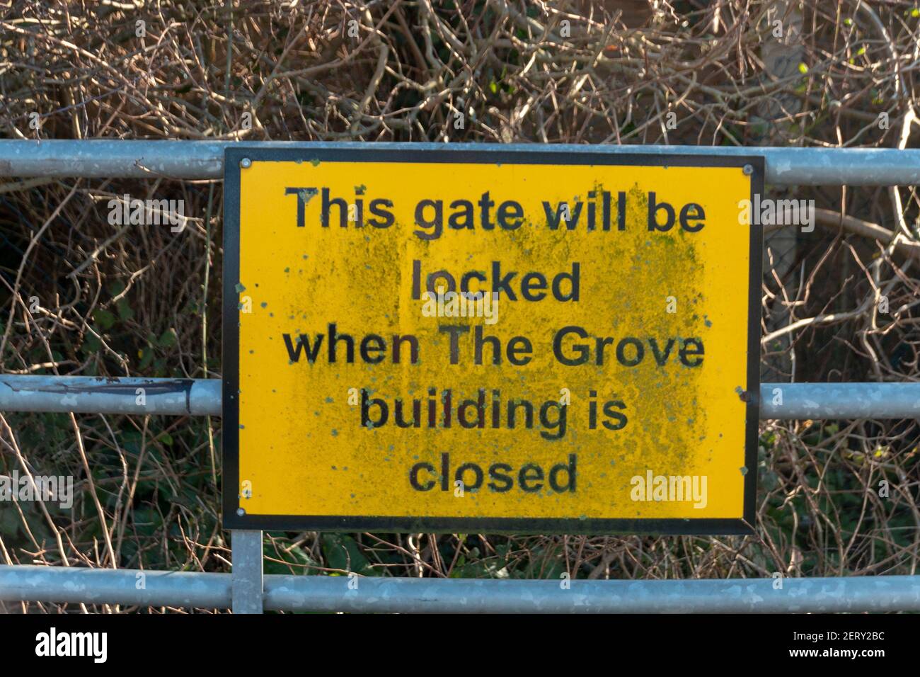 Bristol-Nailsea-England-February 2021-a close up view of a warning sign ...