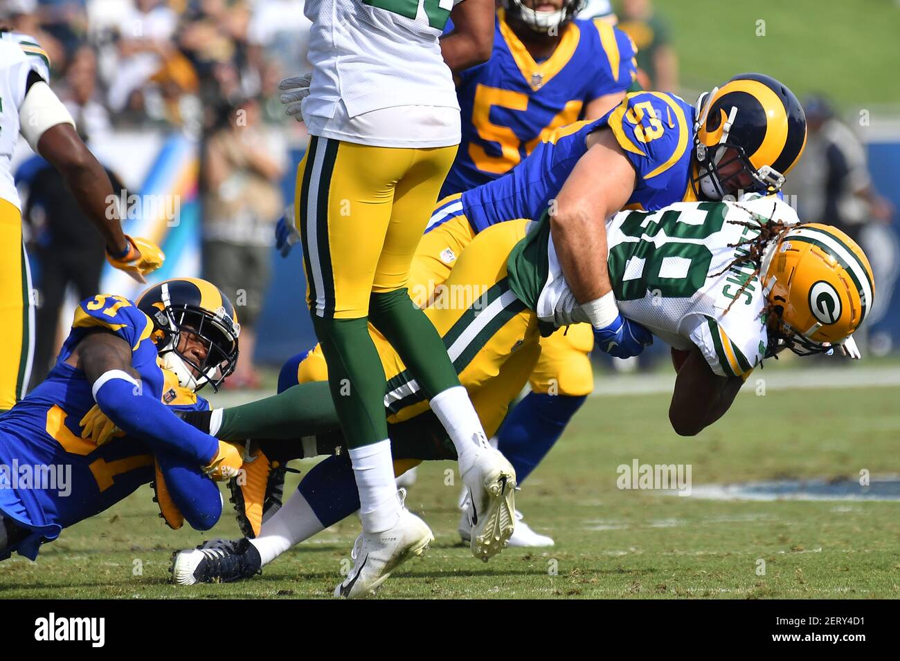 October 28, 2018 Los Angeles, CA.Green Bay Packers cornerback Tramon ...