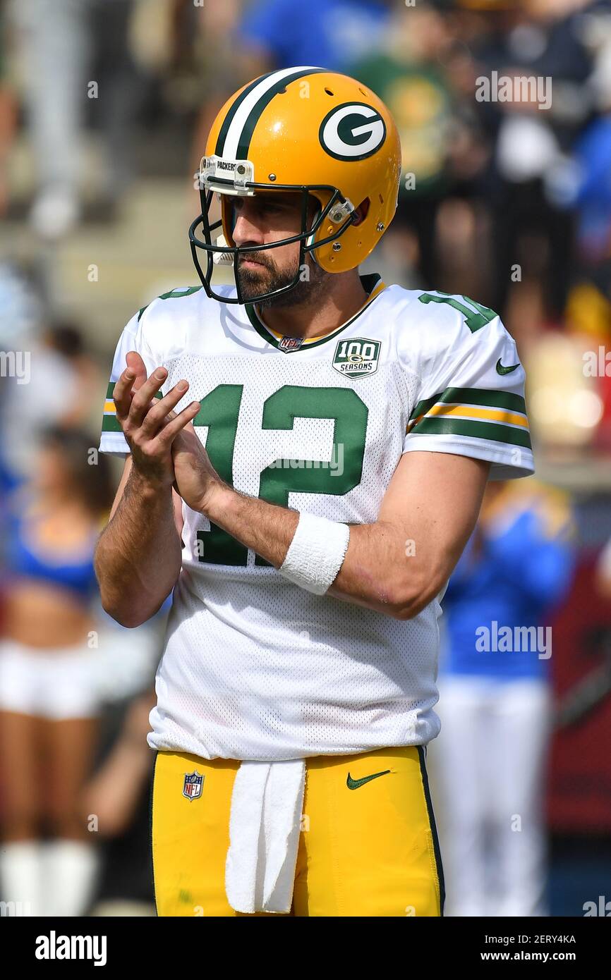 October 28, 2018 Los Angeles, CA.Green Bay Packers quarterback Aaron ...