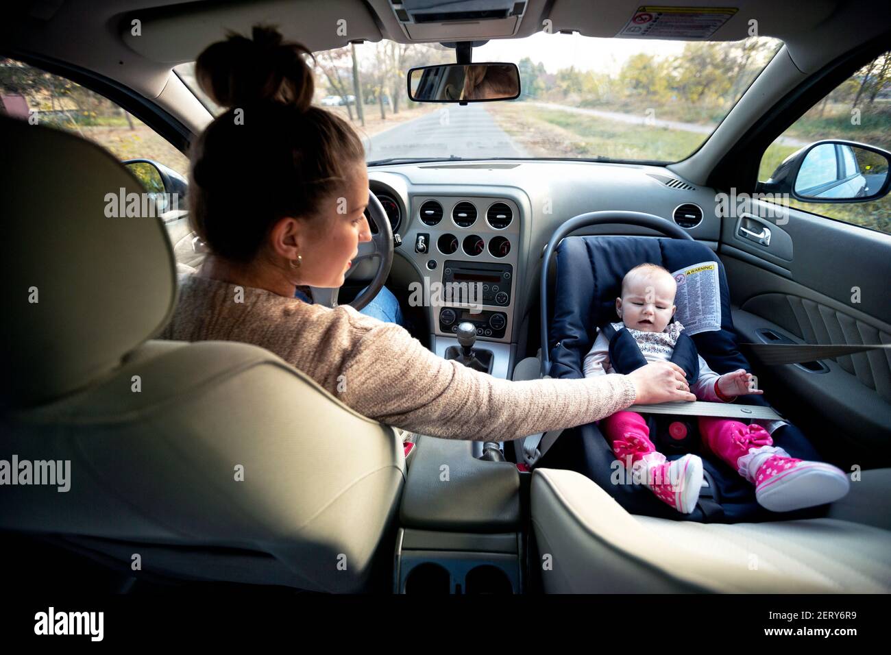 Safety always comes first my love that is why we put the seatbelt on ...