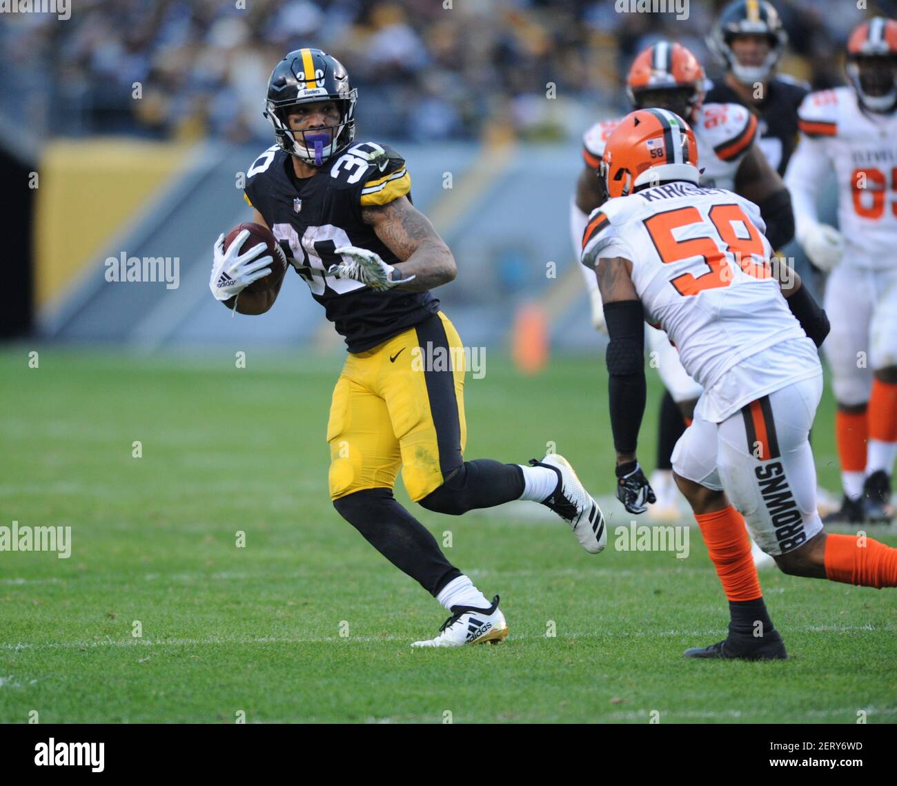 October 28th, 2018: Steelers #30 James Conner during the Pittsburgh ...