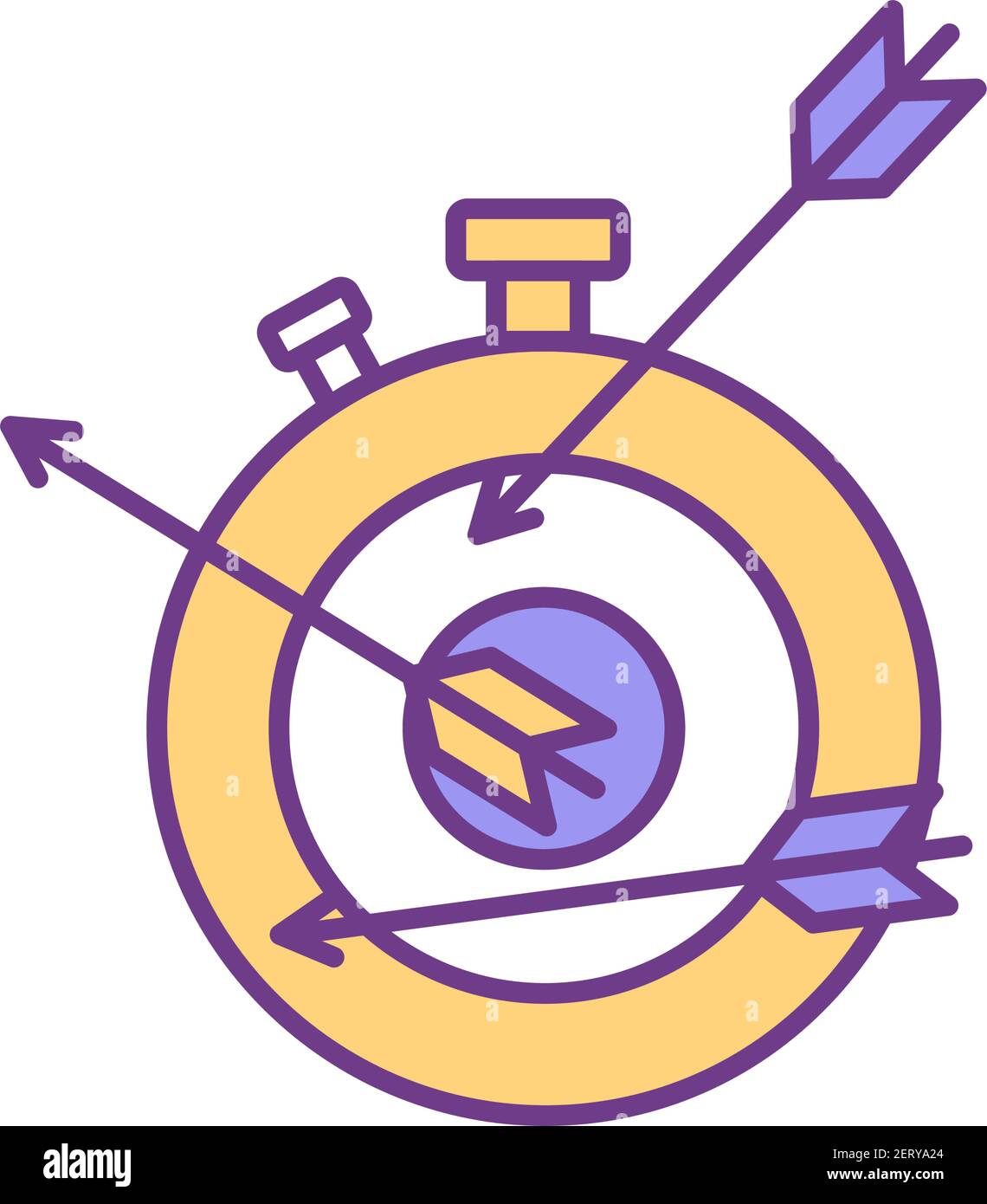 Concentration difficulties RGB color icon Stock Vector Image & Art - Alamy