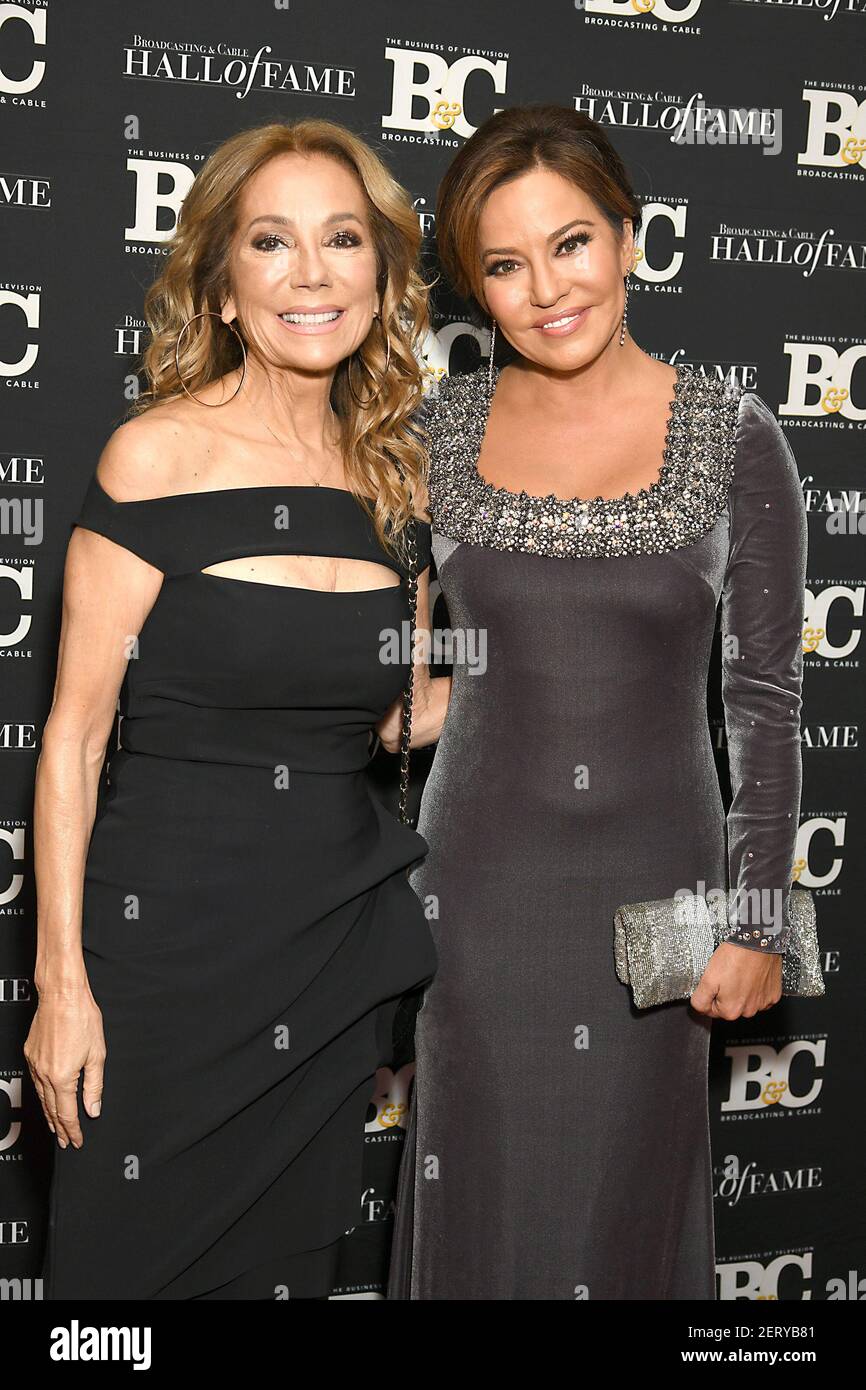 Kathie Lee Gifford and Robin Meade attend the Broadcasting & Cable Hall ...