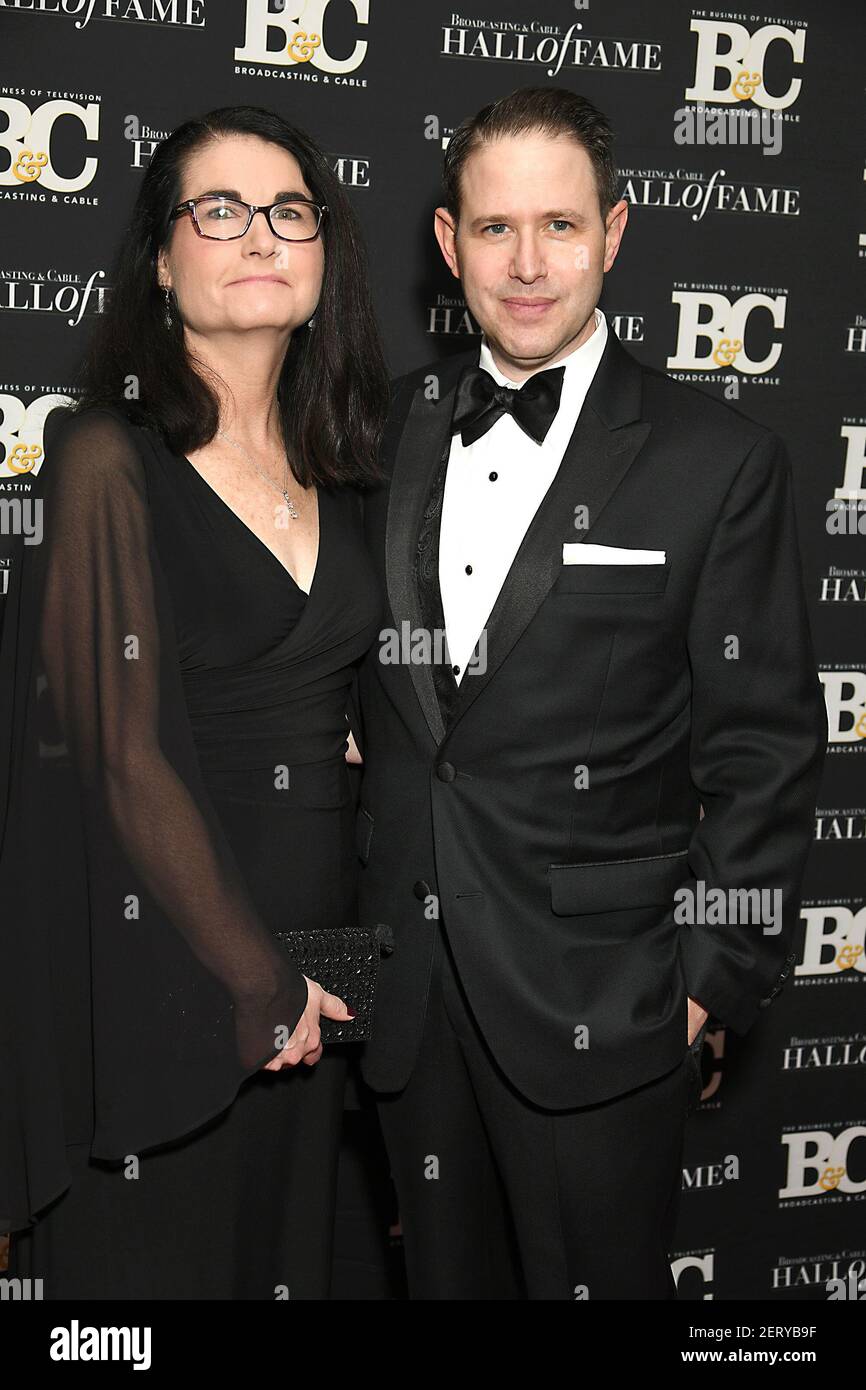 Charlie Weiss and wife Debby Weiss attends the Broadcasting & Cable ...