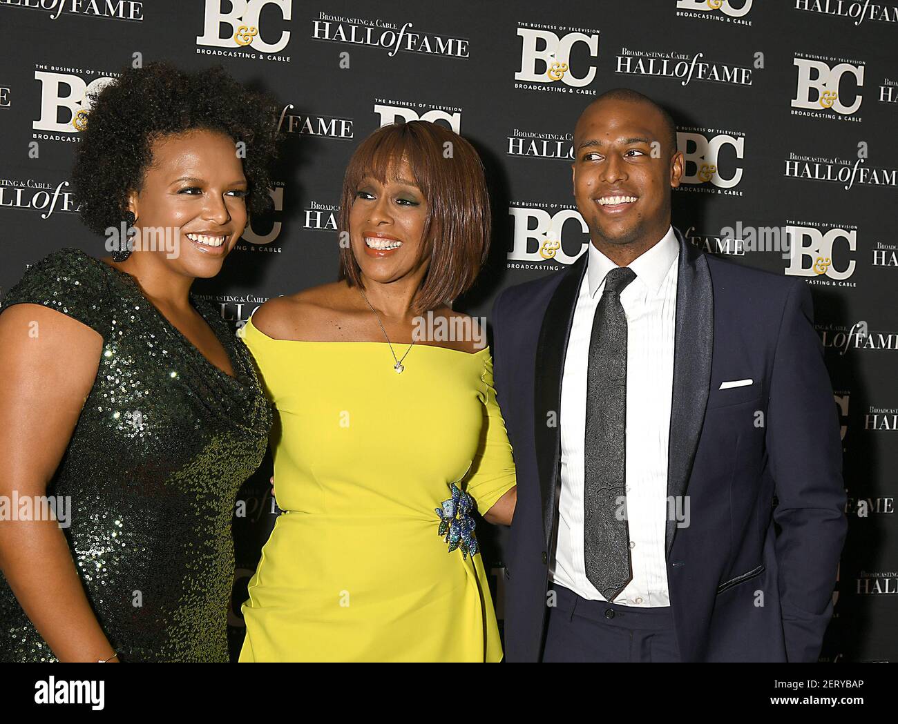 Gayle King and her children Kirby Bumpus and Will Bumpus attends the ...
