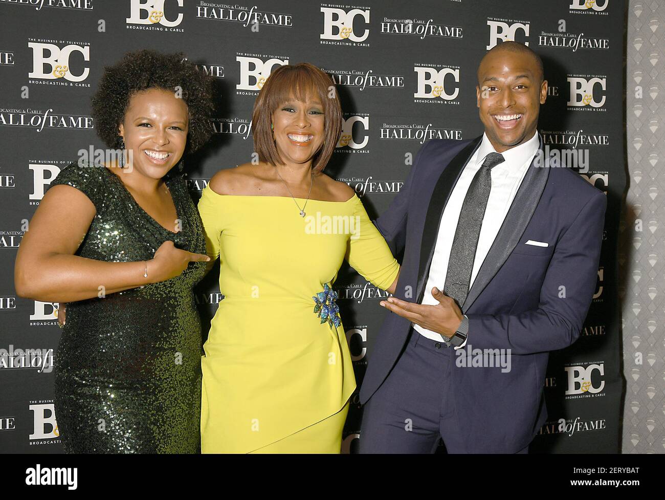 Gayle King and her children Kirby Bumpus and Will Bumpus attends the ...