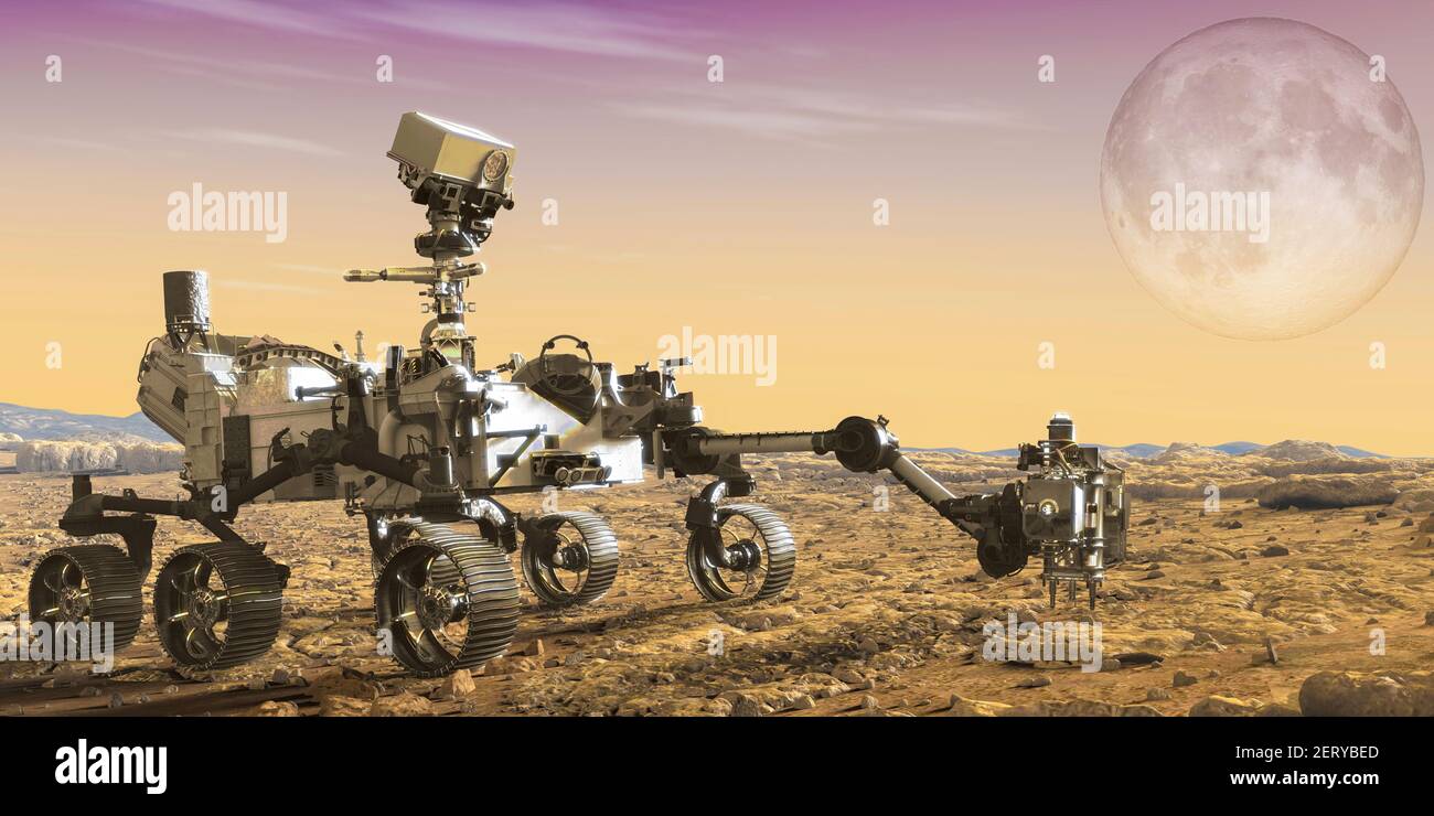 Mars curiosity rover landed hi-res stock photography and images - Alamy