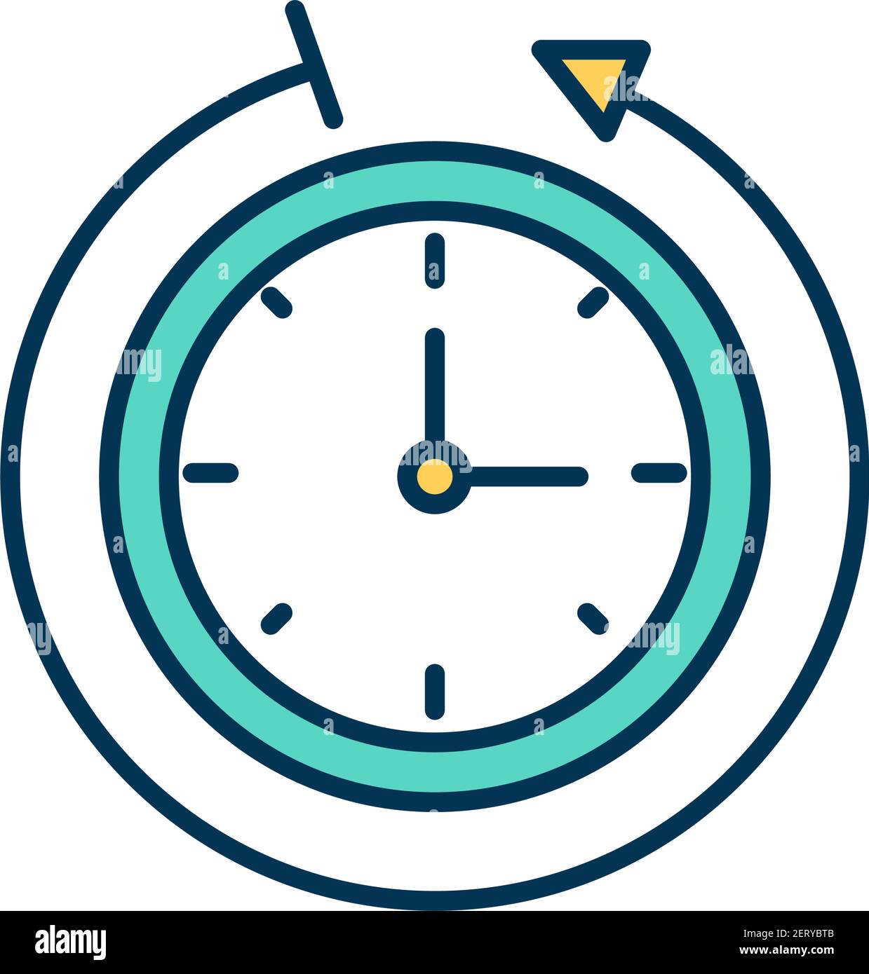 Time tracking RGB color icon Stock Vector Image & Art - Alamy