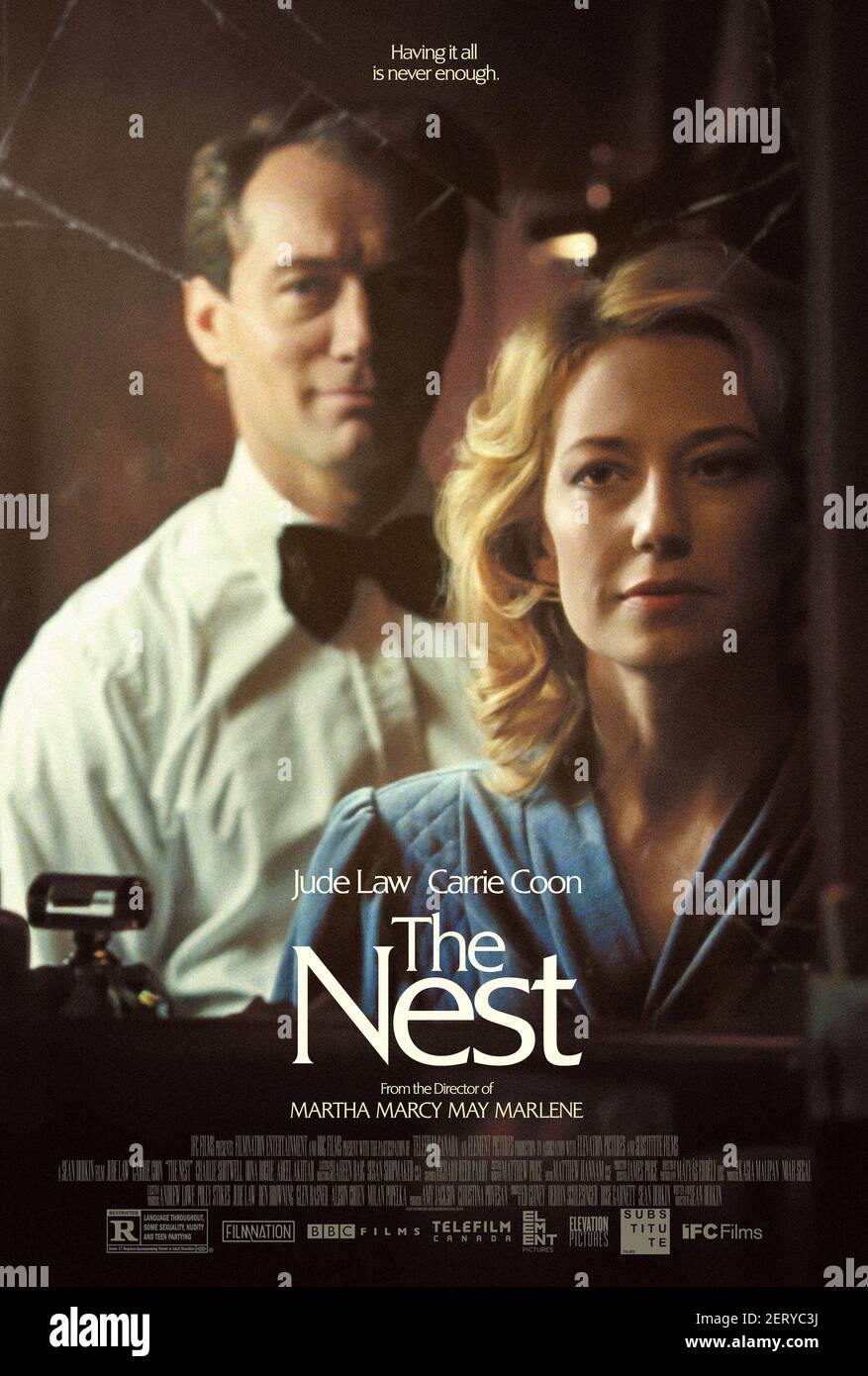 JUDE LAW and CARRIE COON in THE NEST (2020), directed by SEAN DURKIN. Credit: Element Pictures ...