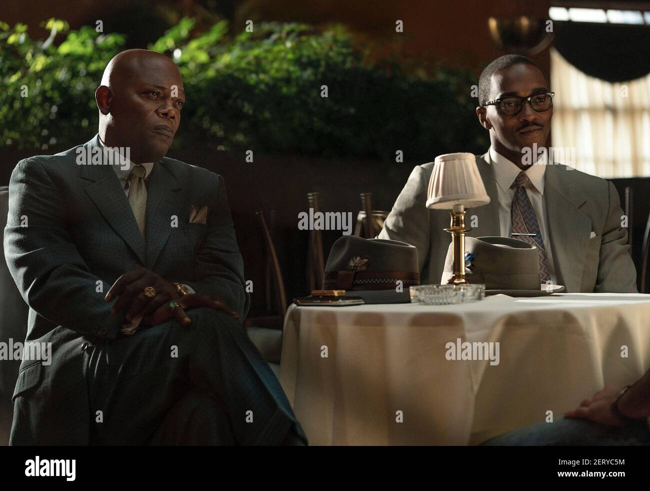 SAMUEL L. JACKSON and ANTHONY MACKIE in THE BANKER (2020), directed by ...