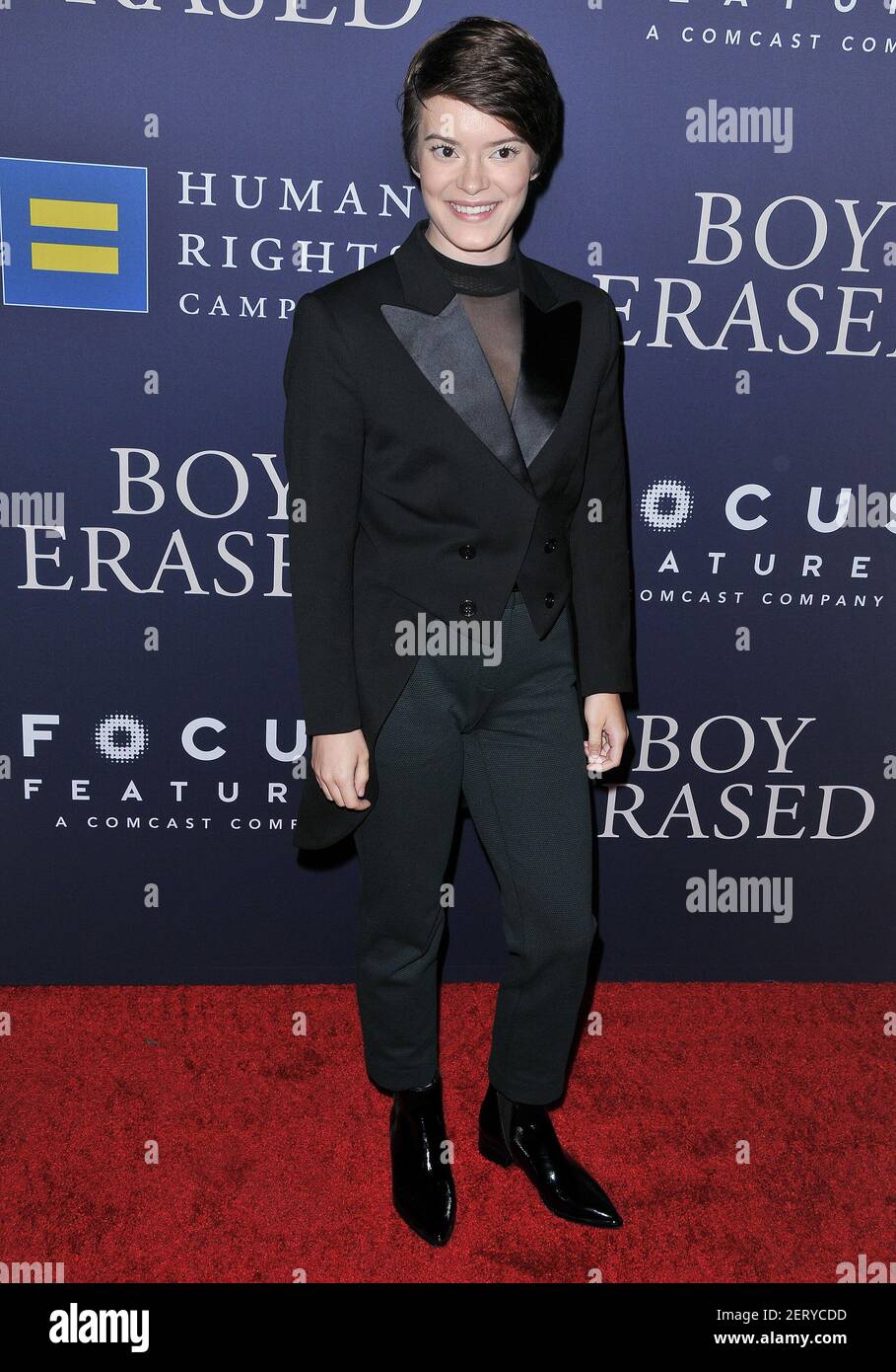 Emily Hinkler arrives at the "Boy Erased" Los Angeles Premiere held at ...