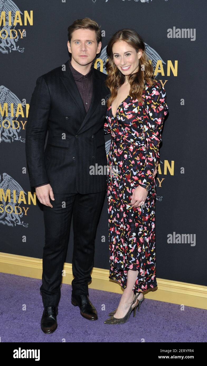 L-R: Actor Allen Leech and Jessica Herman attend the NY special ...