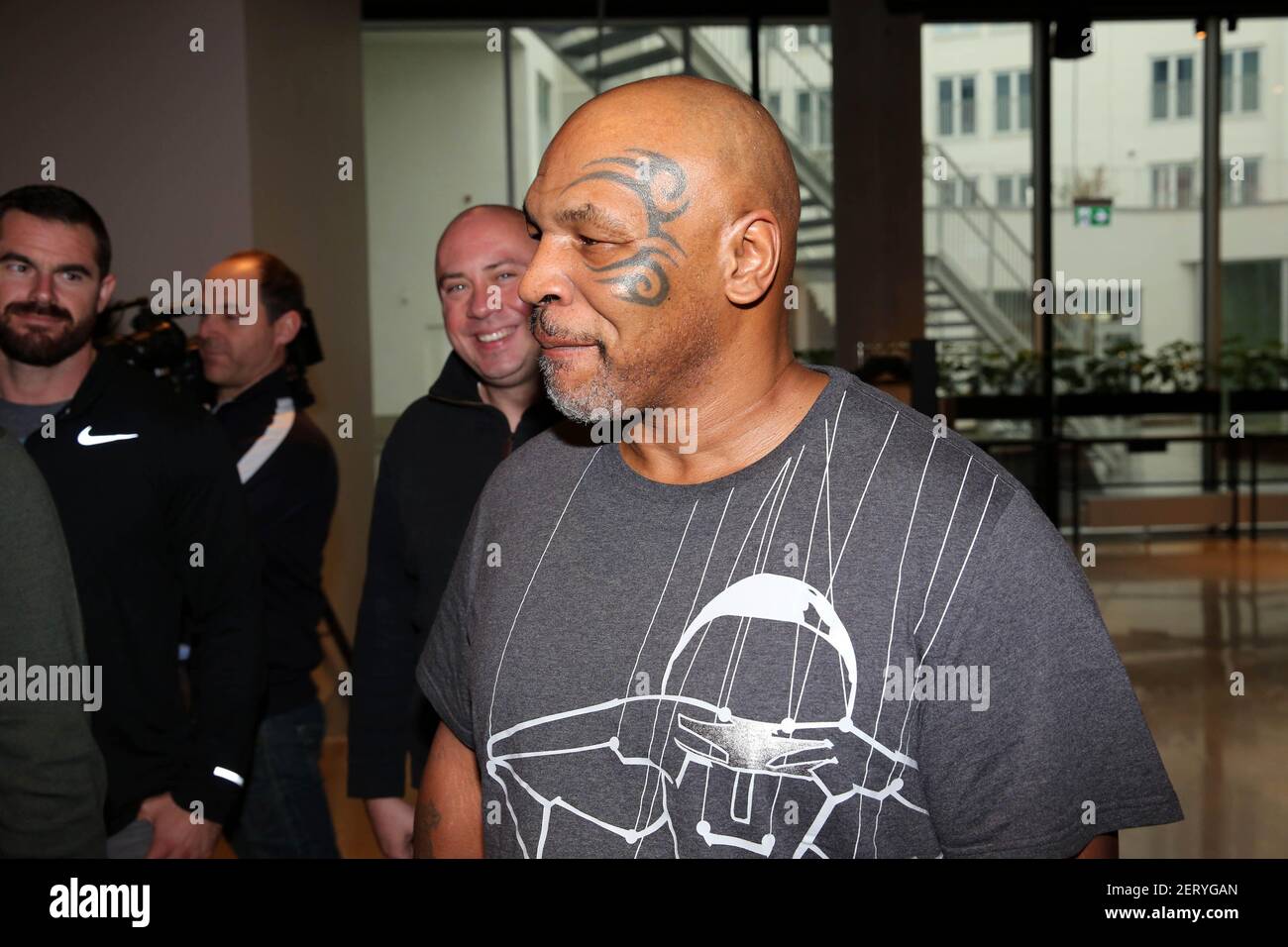 American former professional boxer Mike Tyson speaks with Danish ...