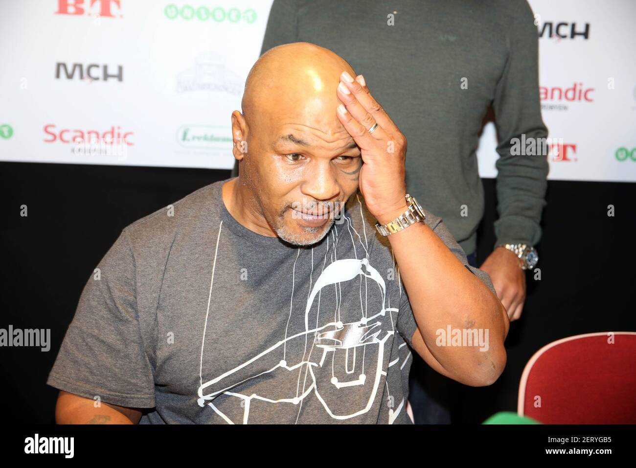 American former professional boxer Mike Tyson speaks with Danish ...