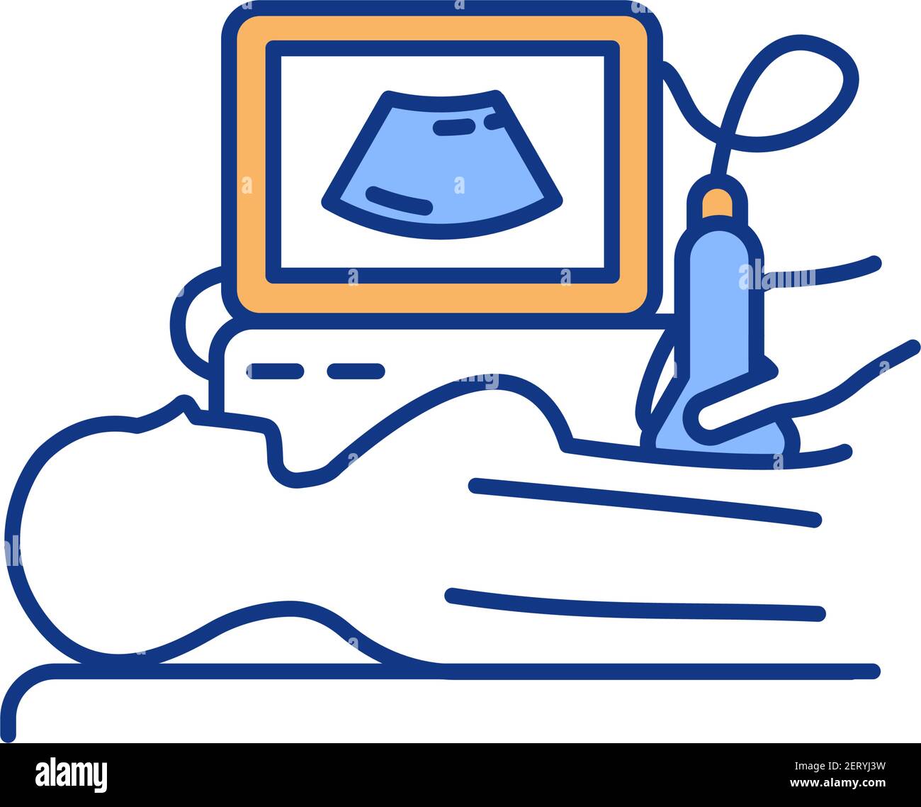 Baby ultrasound isolated icon Cut Out Stock Images & Pictures - Alamy