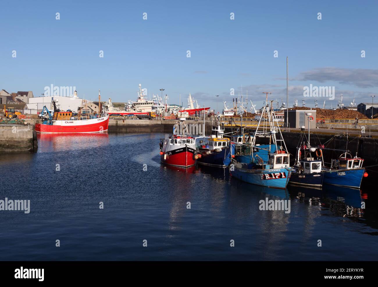 The fishing port of Fraserburgh in Aberdeenshire, Scotland, UK Stock ...