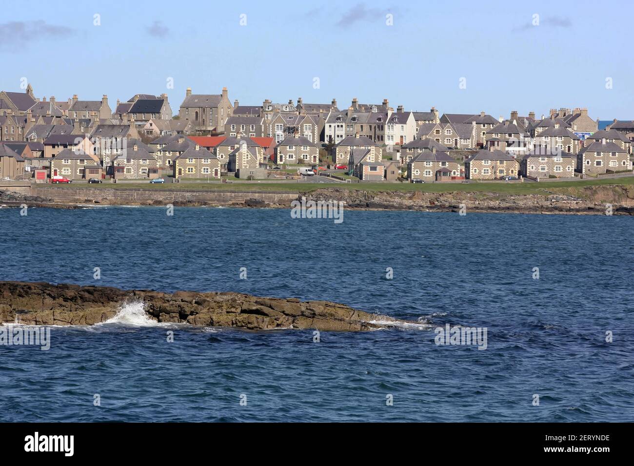 Homes and housing in the town of Lerwick on the island of Shetland ...