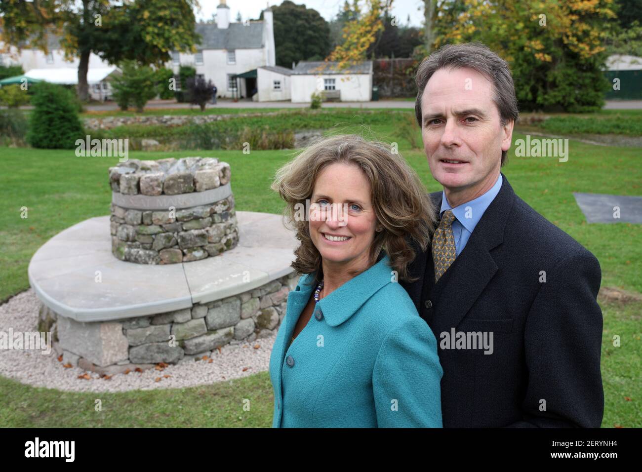 James Carnegie, Earl of Southesk, pictured with his wife Caroline Stock ...