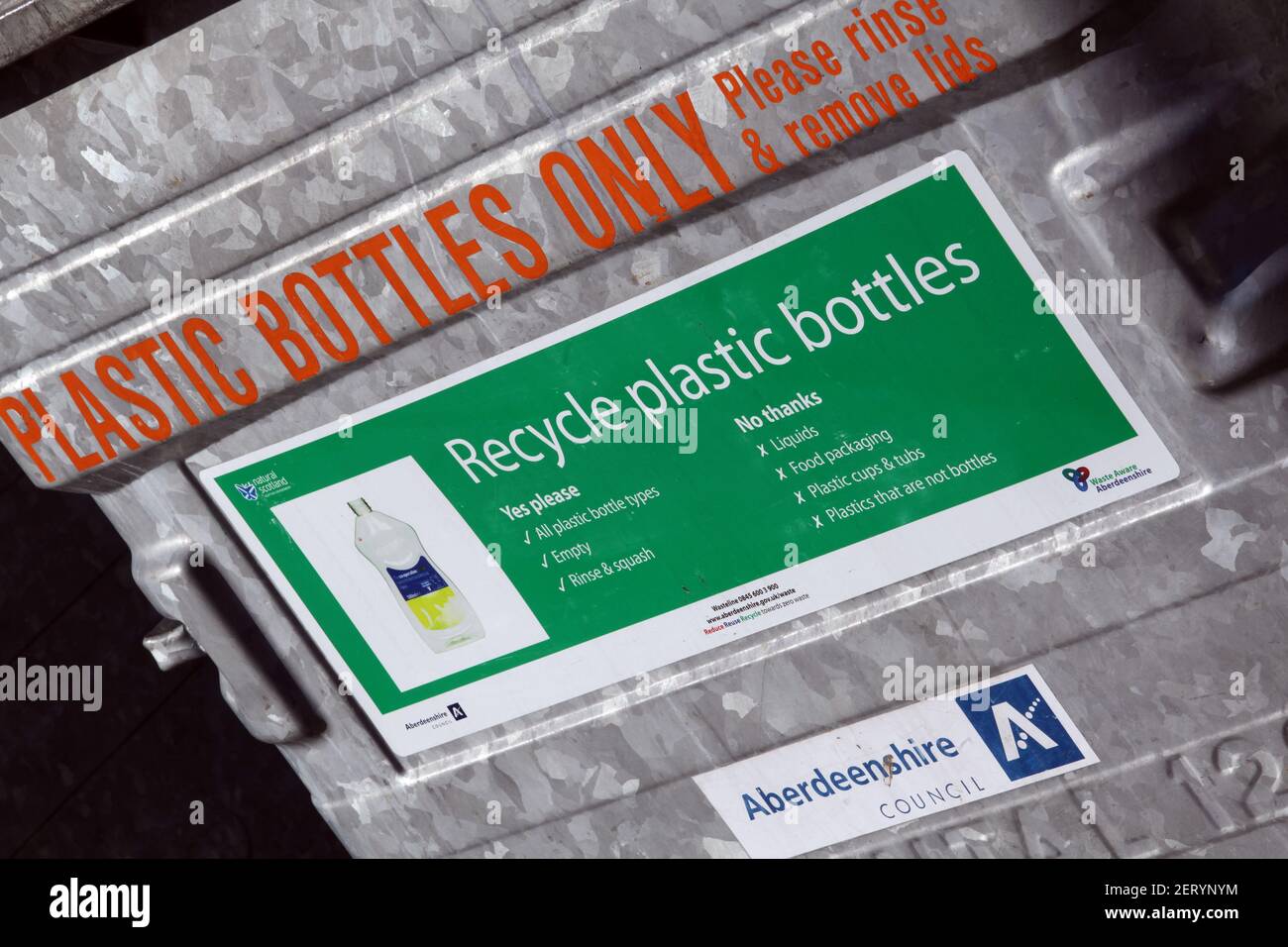 Recycle sign plastic bottles hi-res stock photography and images - Alamy