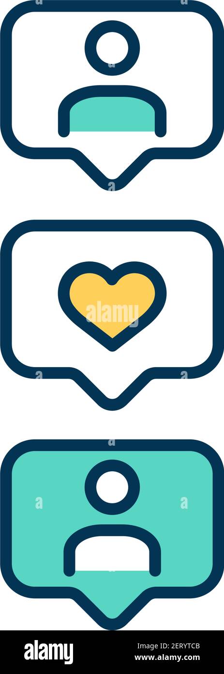 Social media platforms RGB color icon Stock Vector Image & Art - Alamy