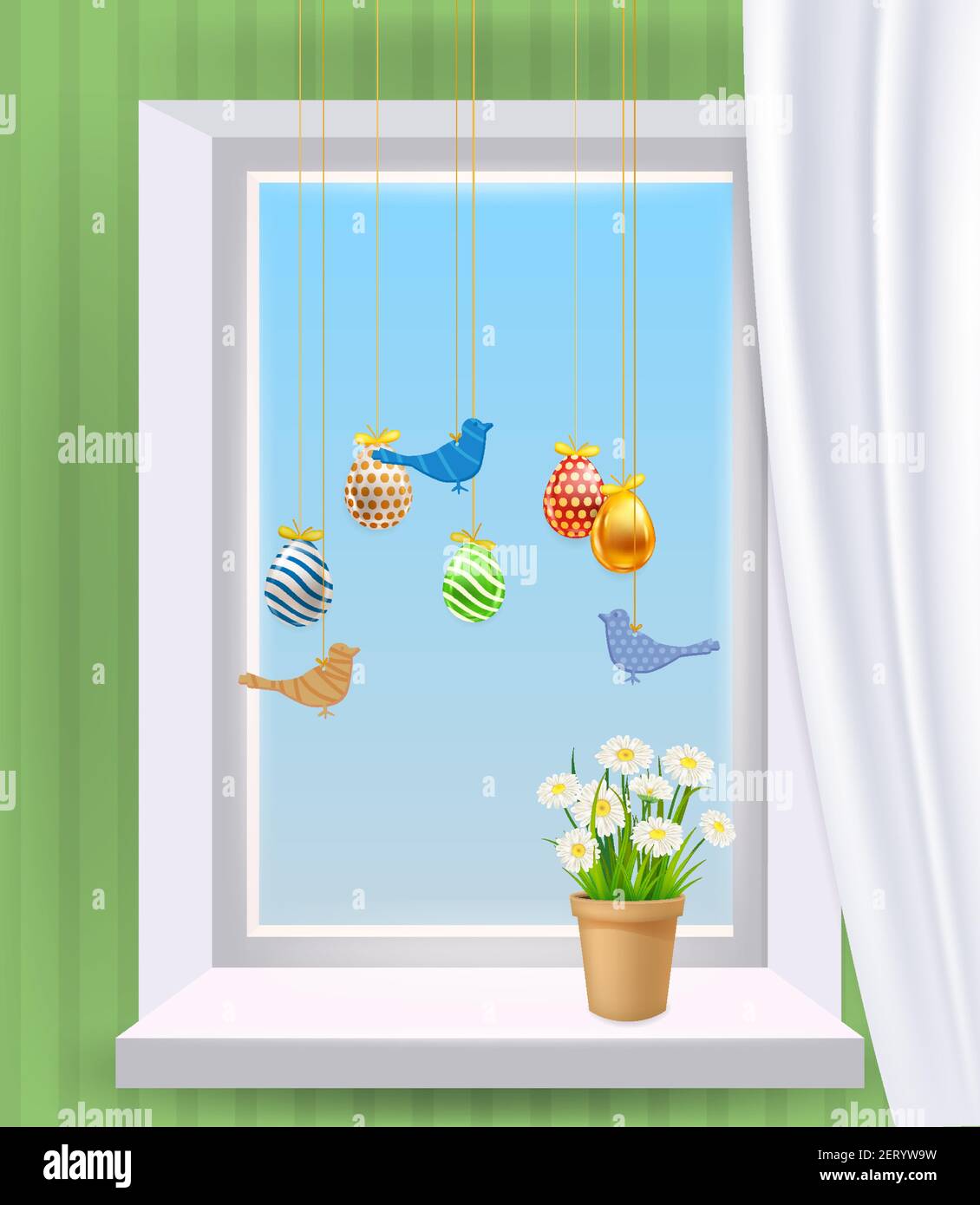 3d flower birds Stock Vector Images - Alamy