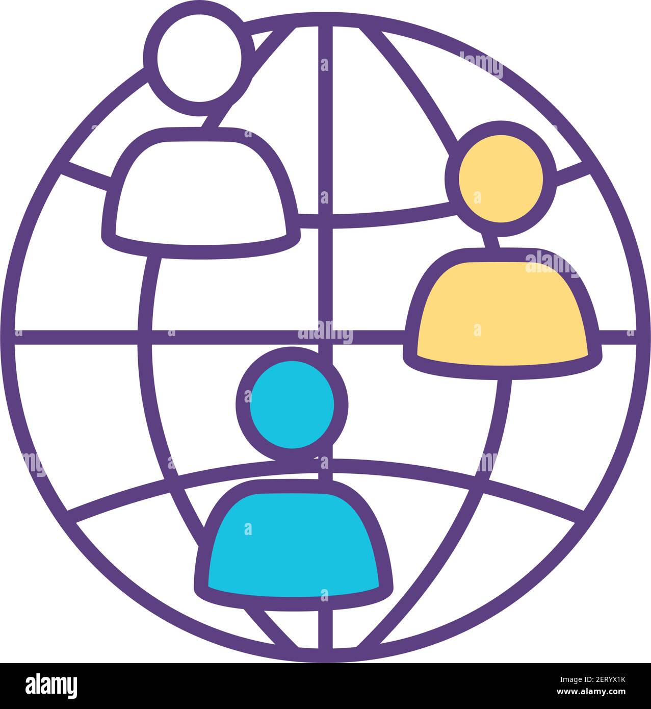 International community RGB color icon Stock Vector Image & Art - Alamy