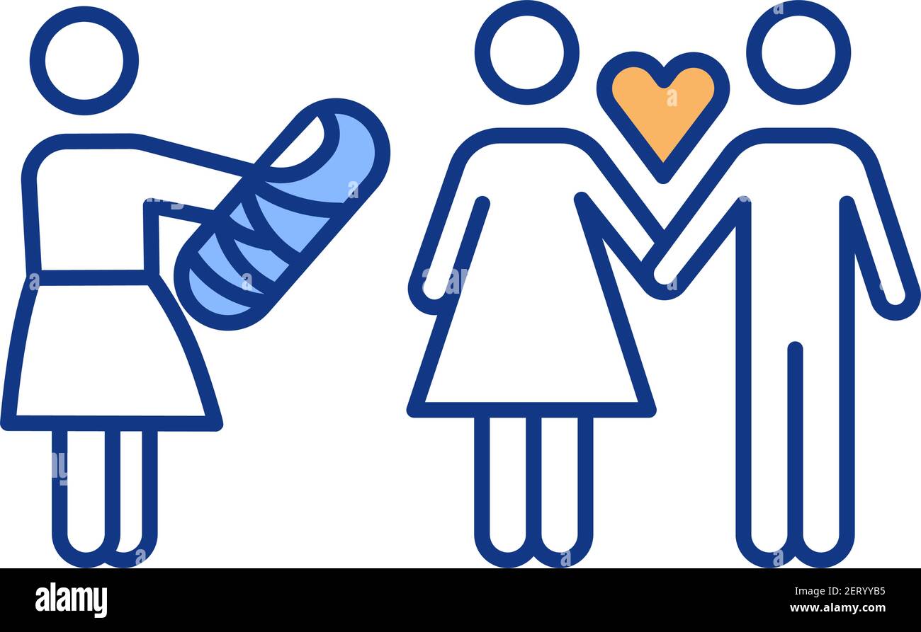 Surrogate mother RGB color icon Stock Vector Image & Art - Alamy