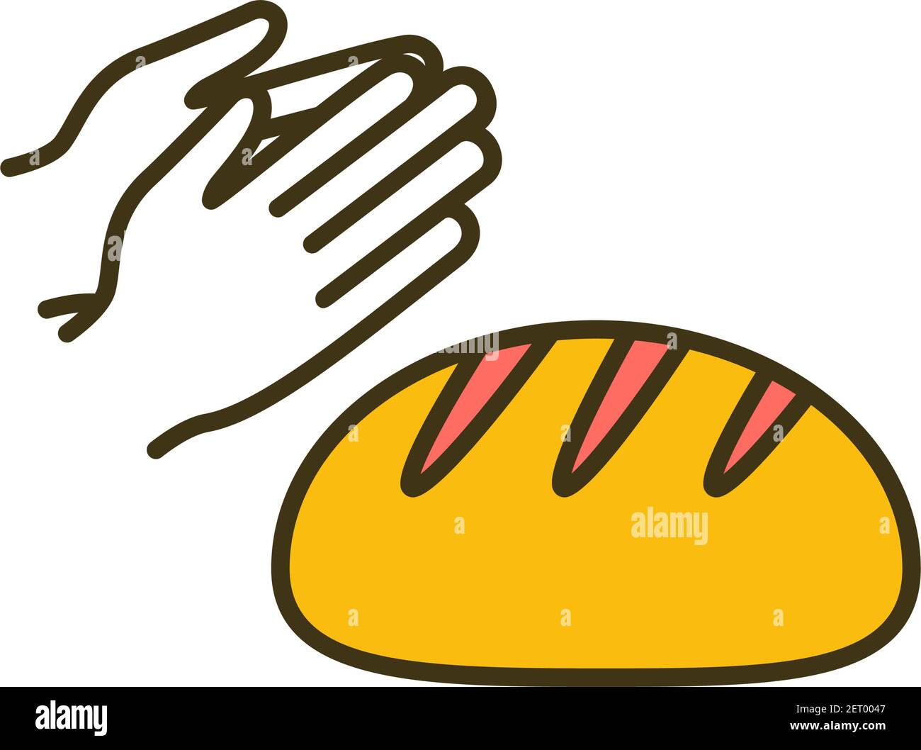 Breakfast rgb color icon Stock Vector Images - Alamy