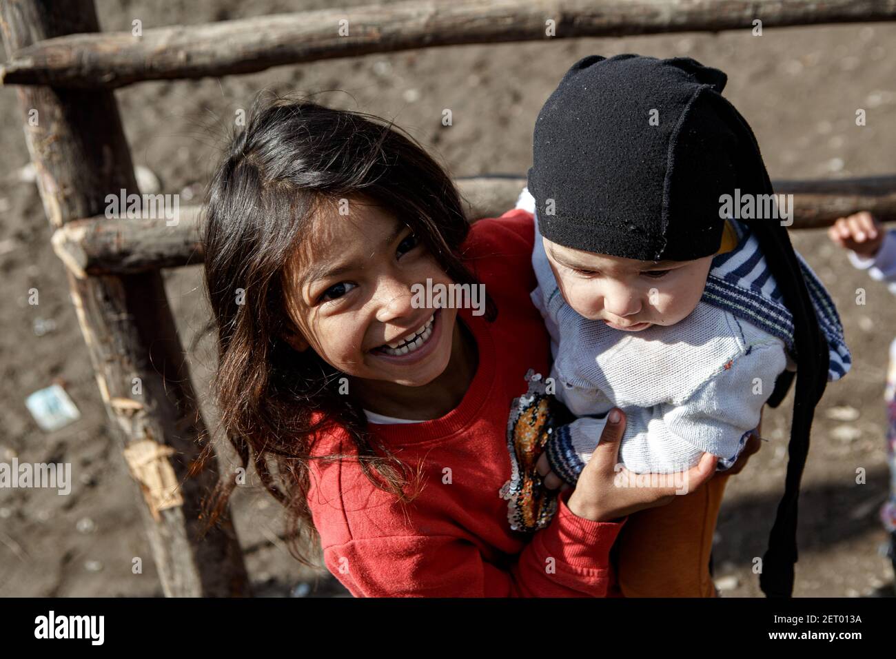 Roma children hi-res stock photography and images - Alamy