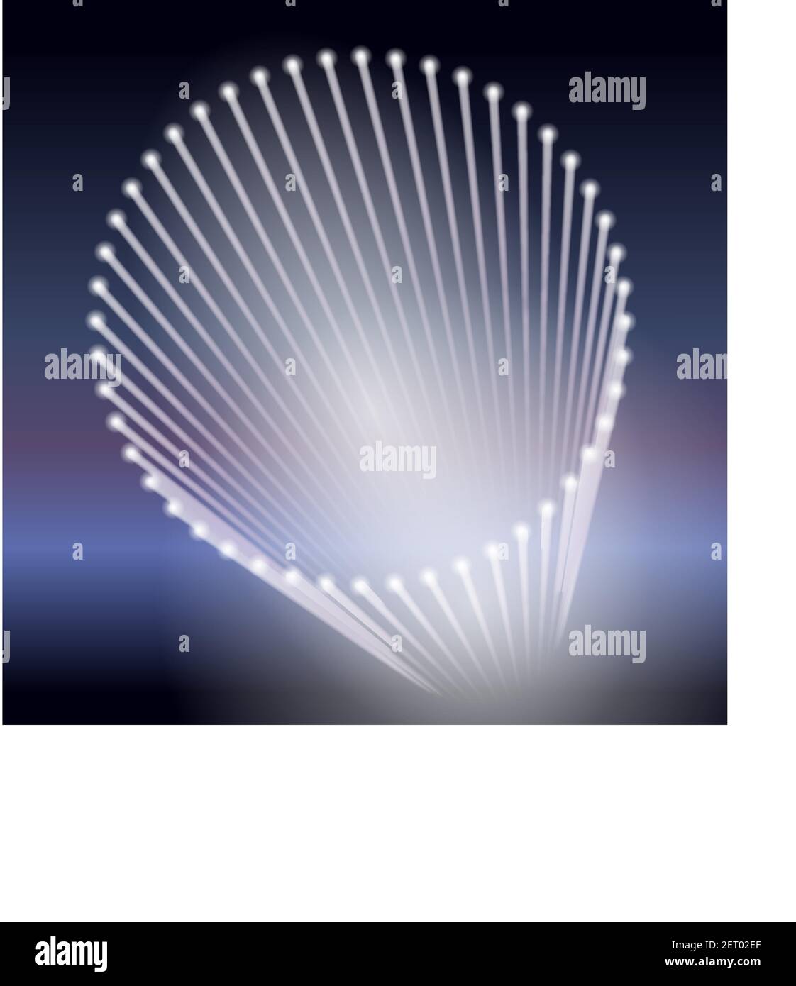 Circular lighting on a concert stage, vector illustration Stock Vector ...