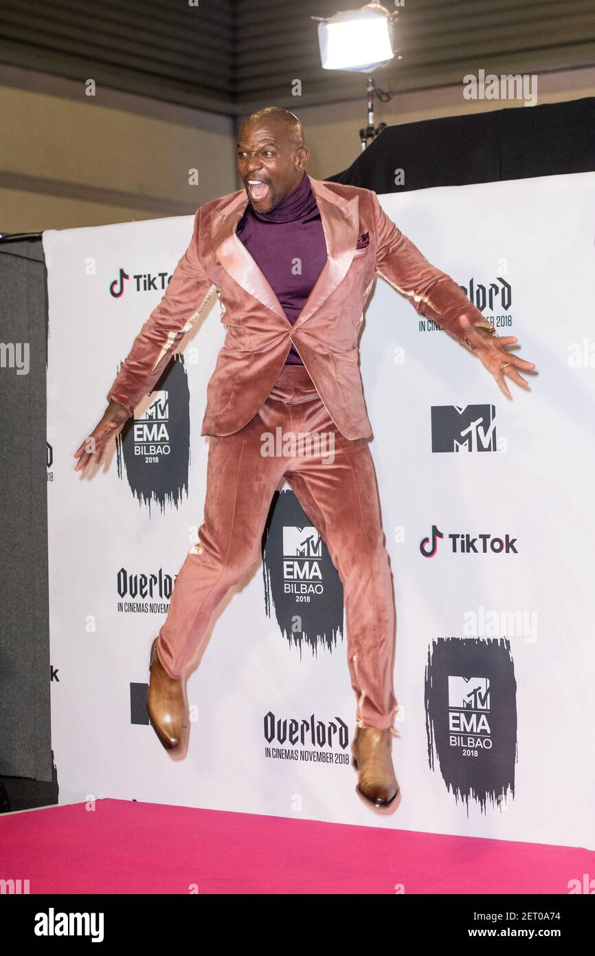 Terry Crews in the Press Room during the 2018 MTV Europe Music Awards ...