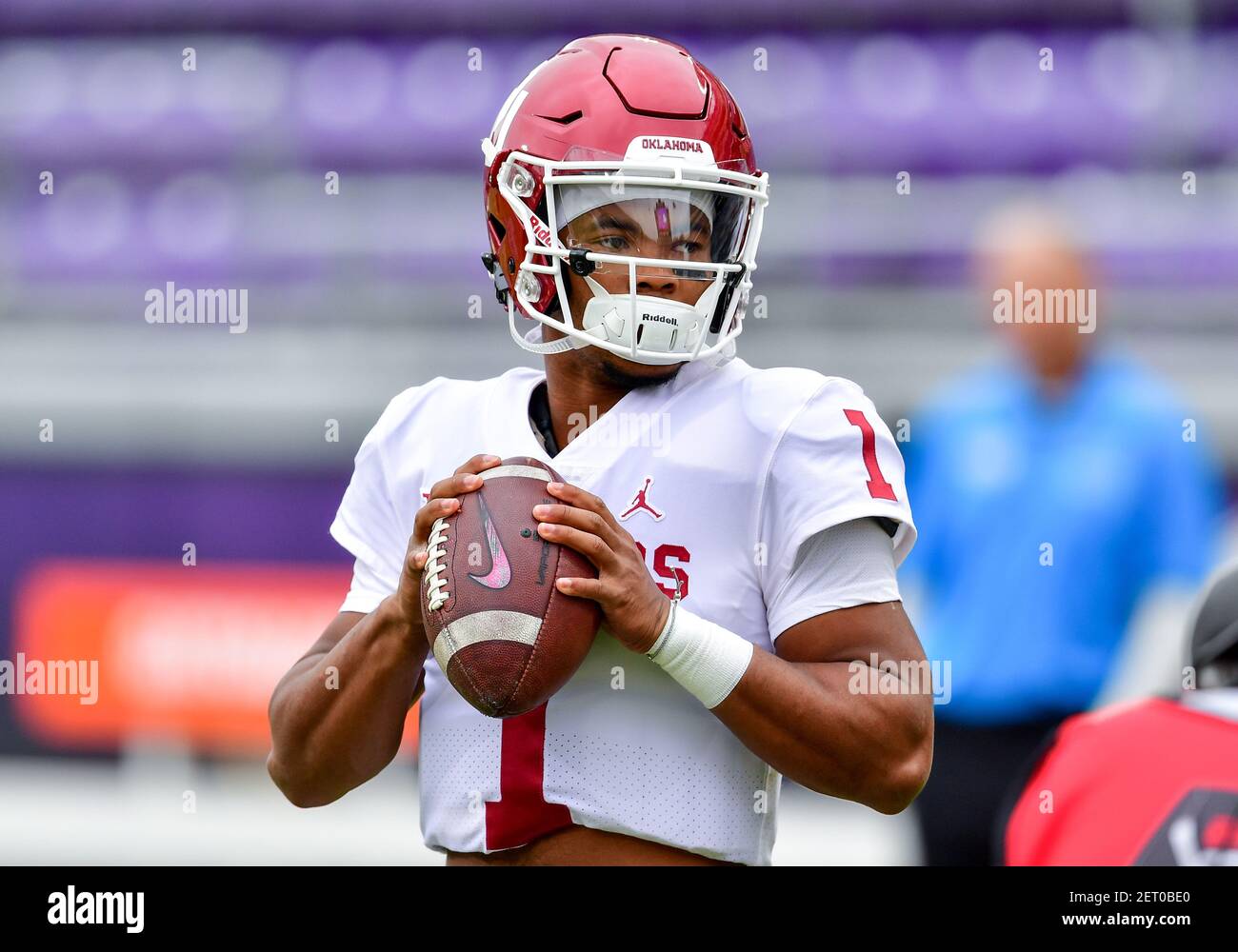 Oklahoma Sooners quarterback Kyler Murray (1) during the Oklahoma ...
