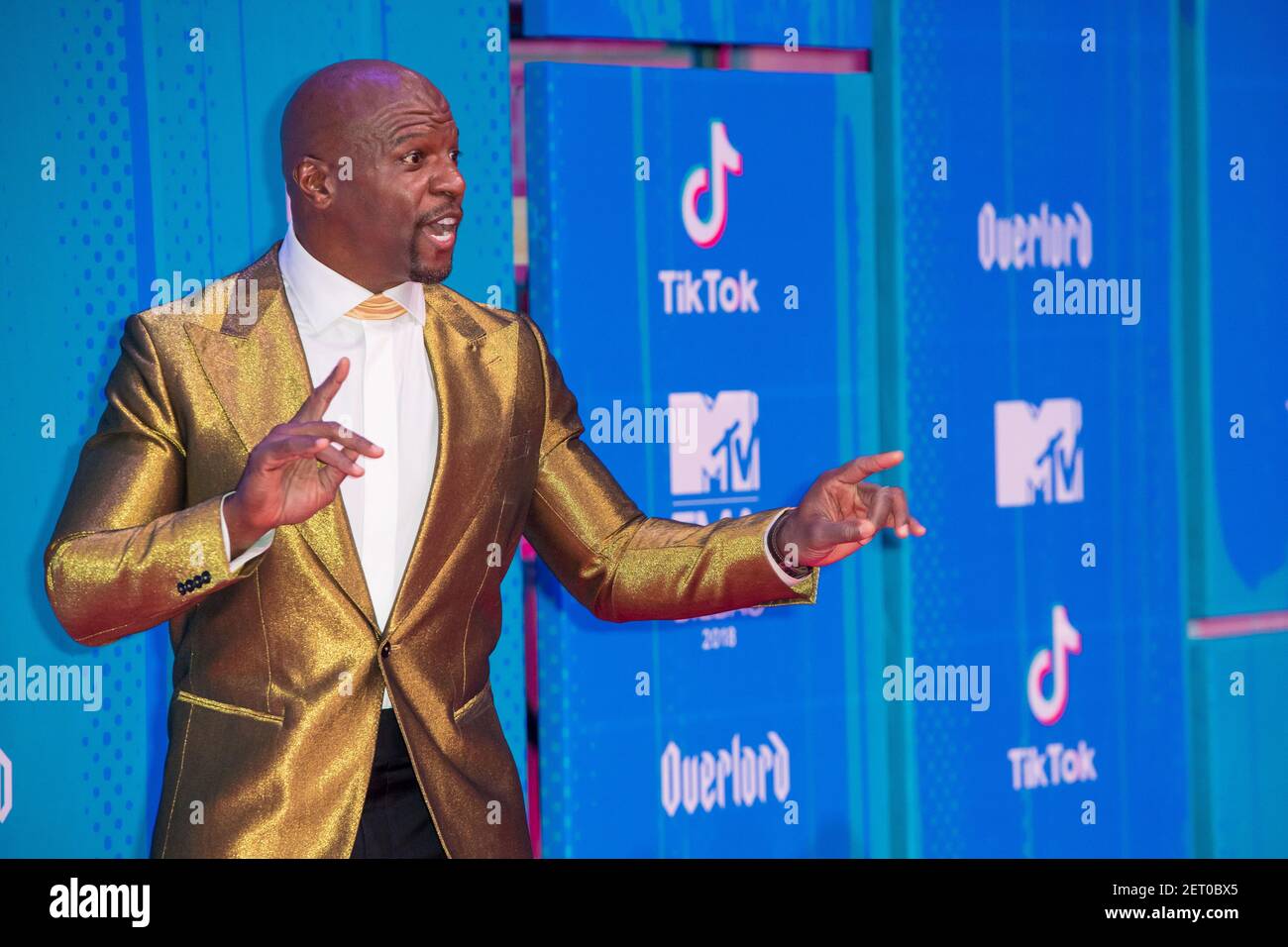 Terry Crews on the red carpet for the 2018 MTV Europe Music Awards at ...